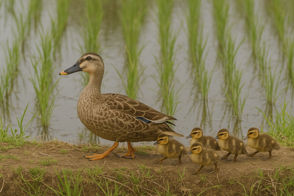 カルガモの生態と子育てを徹底解説｜親子で泳ぐ日本のカモの一年 | せいかつ生き物図鑑